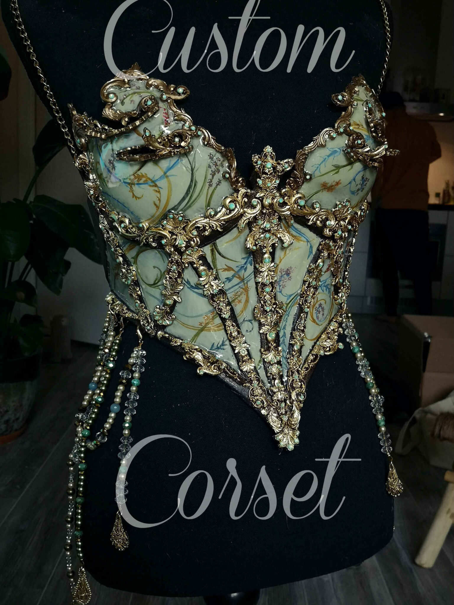 Handmade CUSTOM 'porcelain' corset order | Candy Makeup Artist